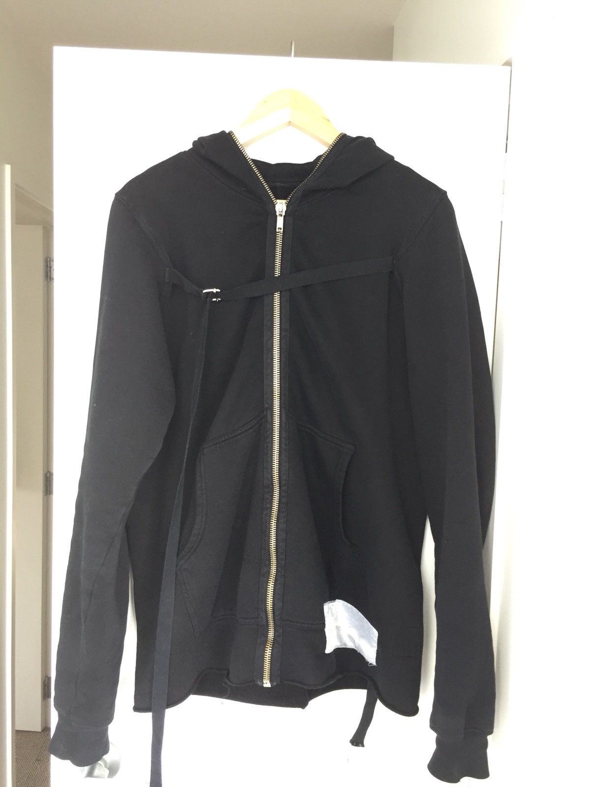 Rick Owens Gimp Hoodie with Bondage Strap | Grailed