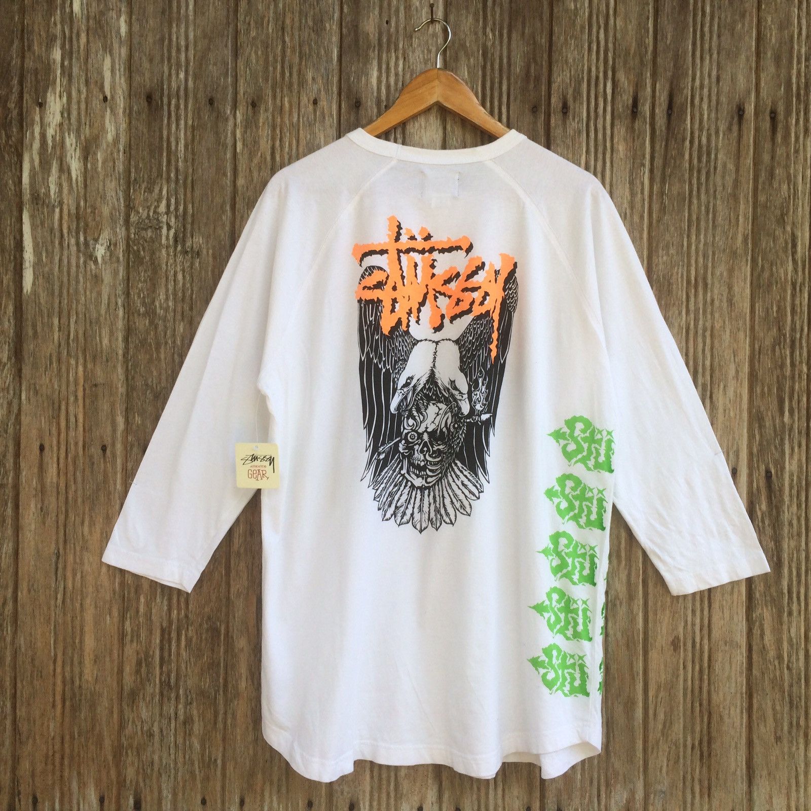 Stussy Vintage Stussy Pushead Raglan | Grailed