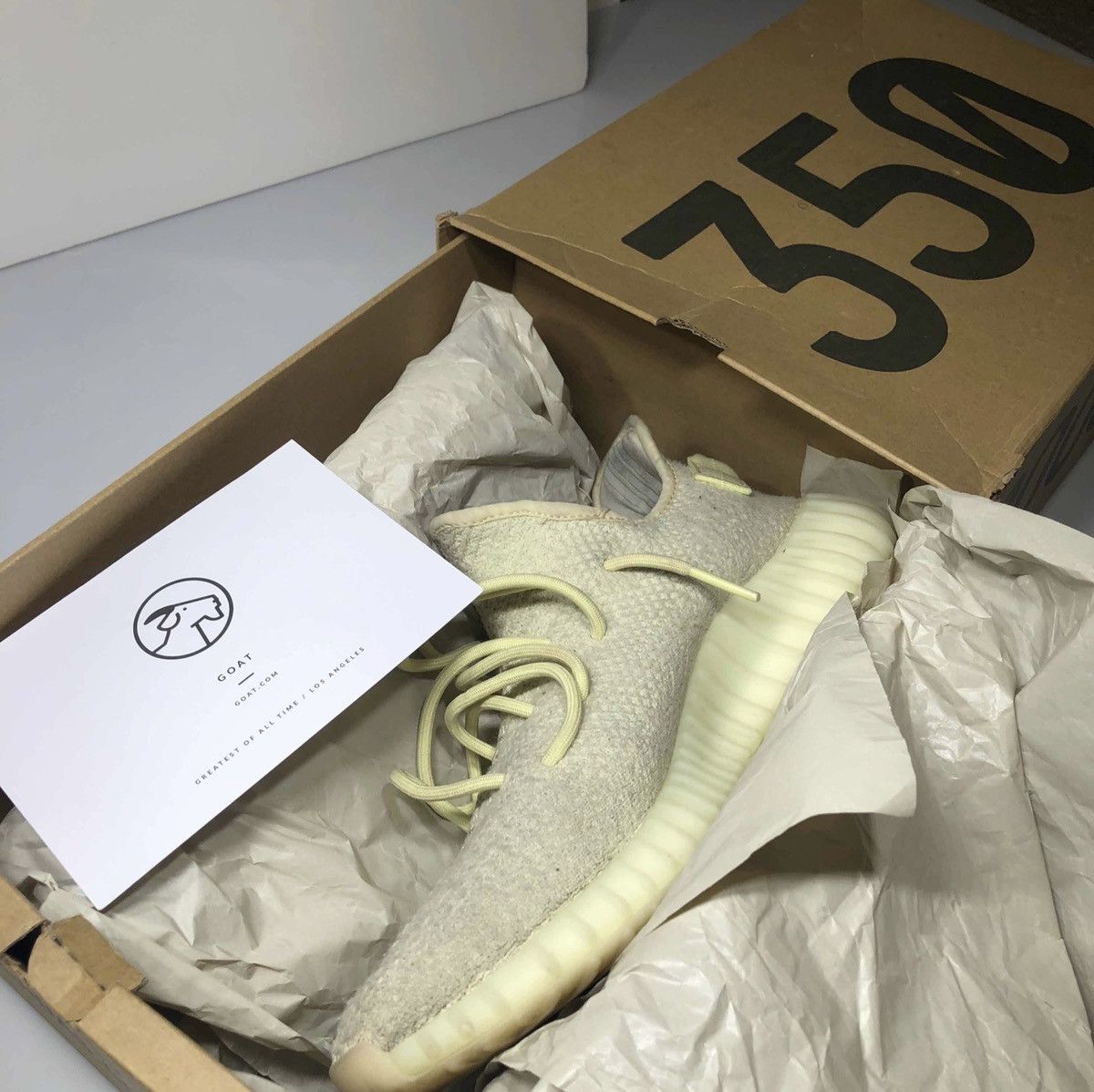 Adidas Yeezy "Butter" 350 V2 Boost | Grailed
