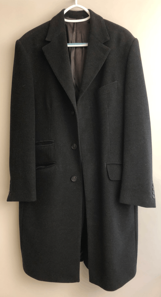 Hackett Hackett Wool/Cashmere Charcoal Overcoat | Grailed