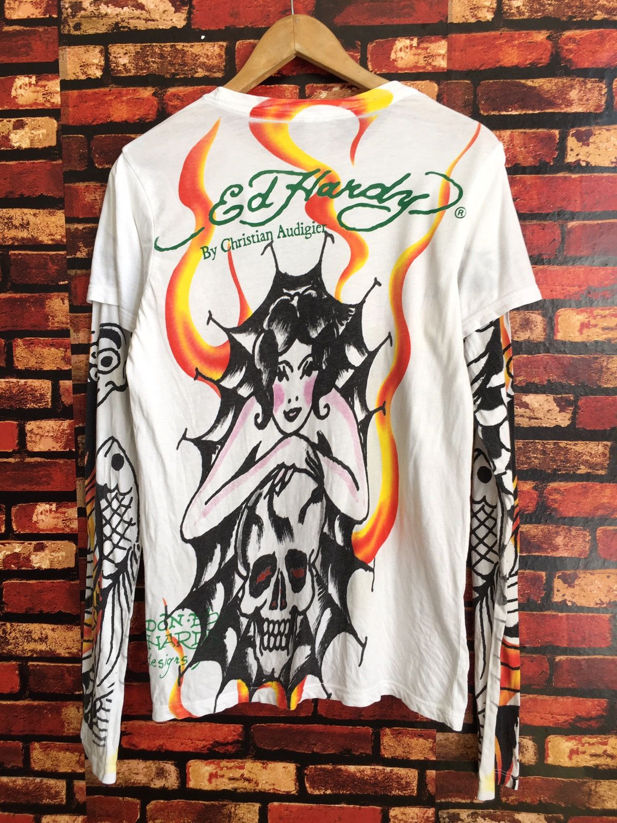 Vintage Vintage 90s ED HARDY Longsleeve Tshirt Size S | Grailed