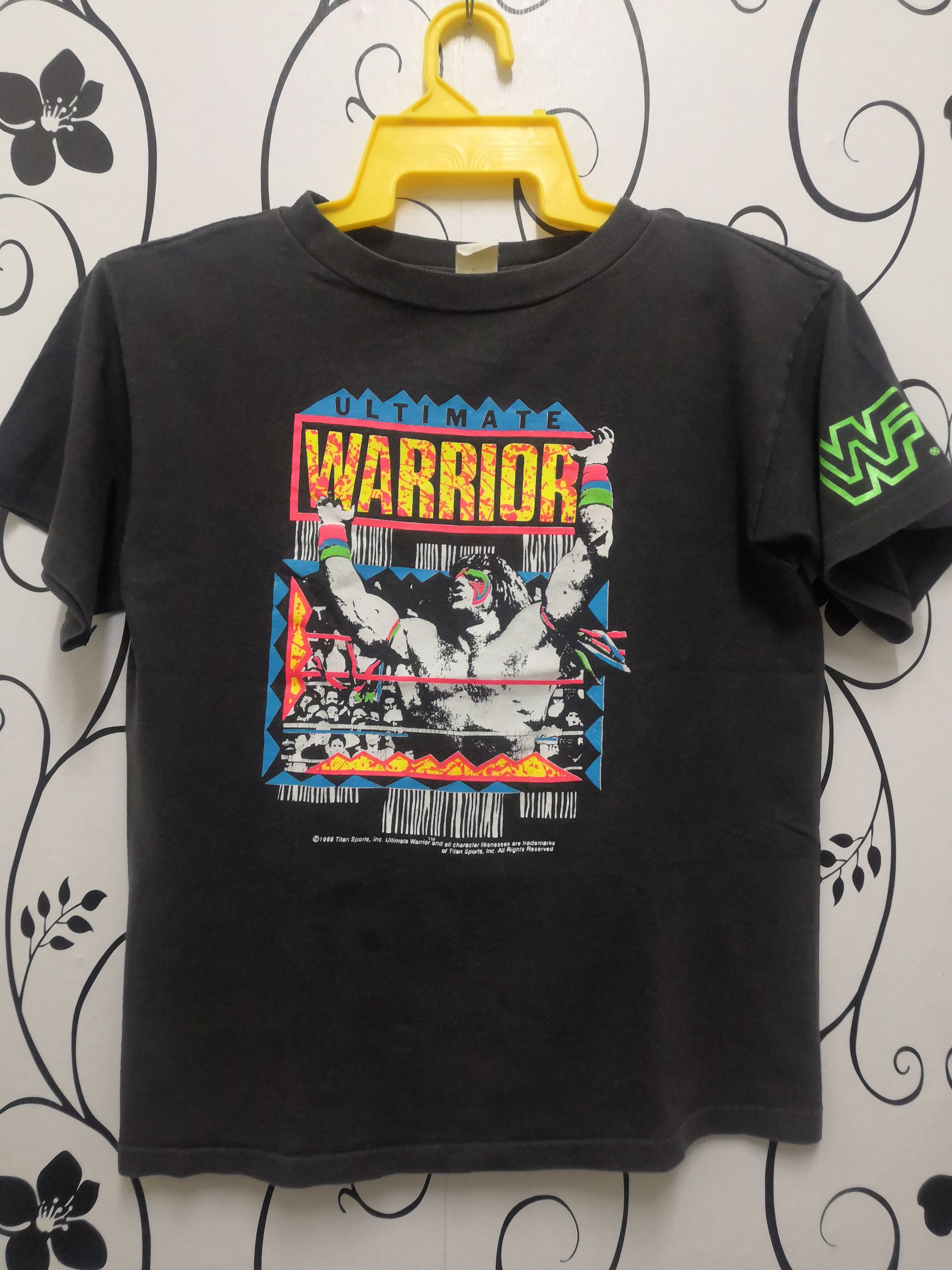Very Rare × Vintage × Wwf Vintage 80s WWF Ultimate Warrior Tee Shirt ...