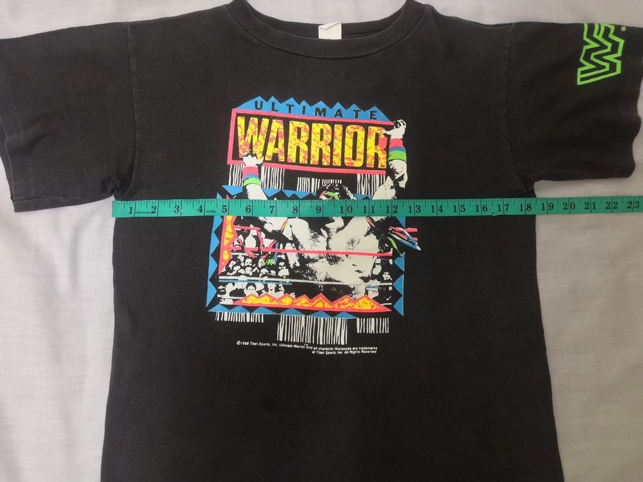 Vintage Vintage 80s WWF Ultimate Warrior Tee Shirt Wrestling very Rare ...