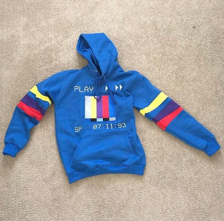 Other Hollywood Hunna VHS hoodIe Blue | Grailed