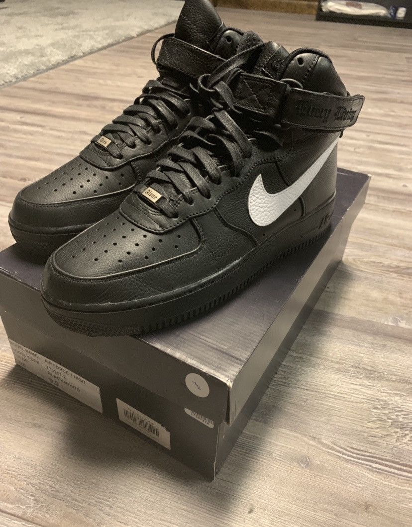 Nike Vlone Air Force One AF1 High AF ONE London Popup 1/100 Black | Grailed