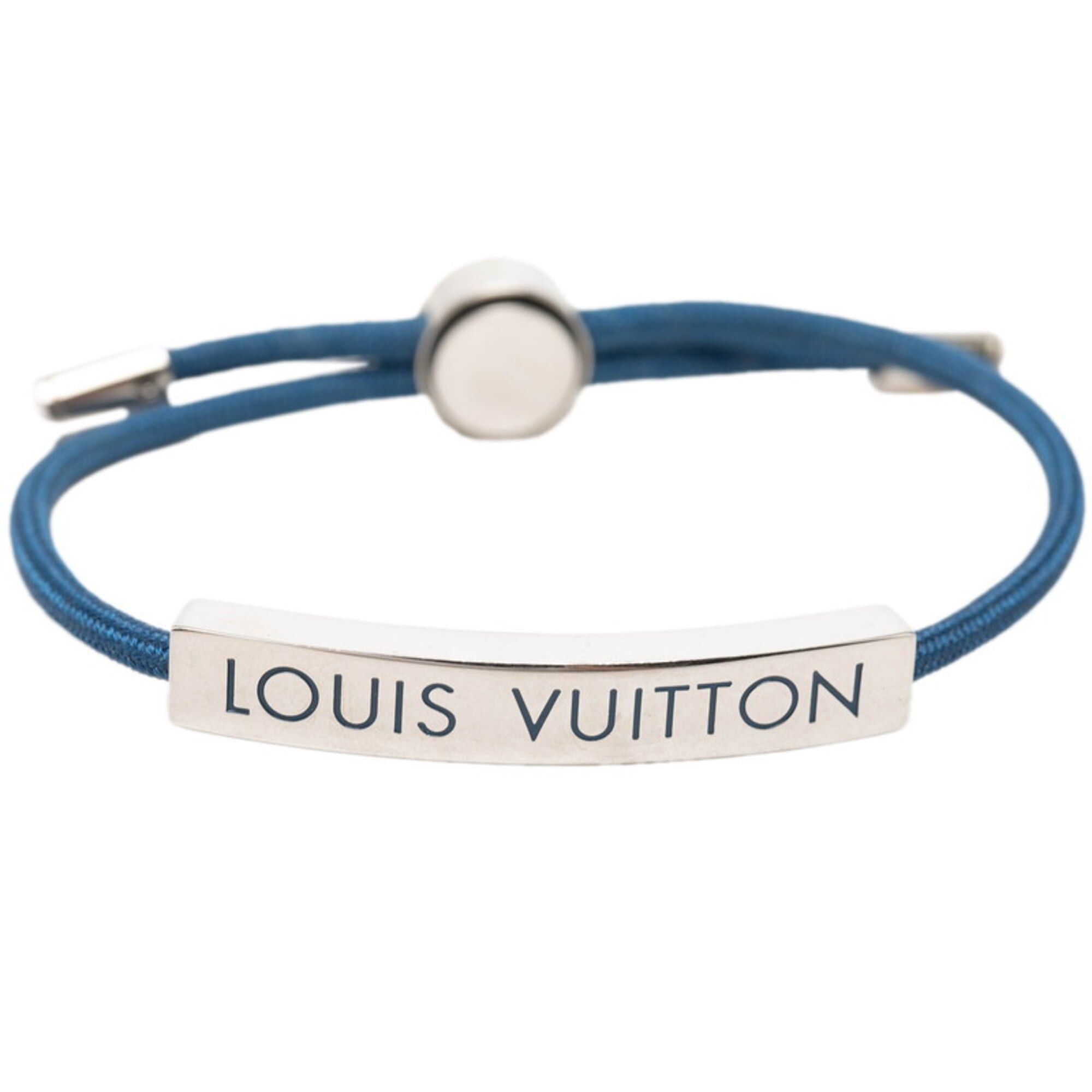 Louis Vuitton Louis Vuitton Bracelet LV Space Logo Plate M00920 Blue ...