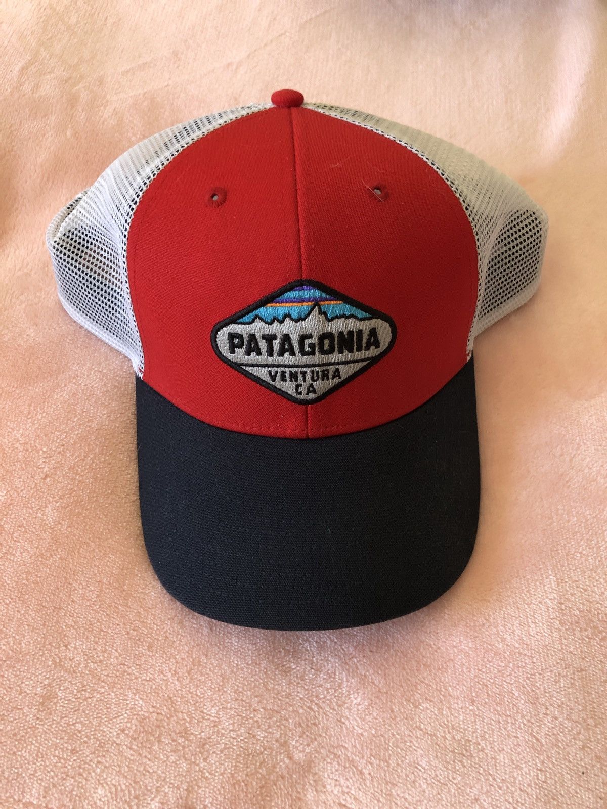 Patagonia Patagonia Red/Blue Trucker Hat | Grailed
