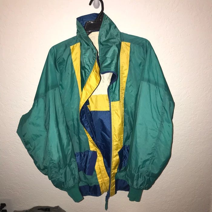 Vintage Reversible 80s Windbreaker Jacket | Grailed