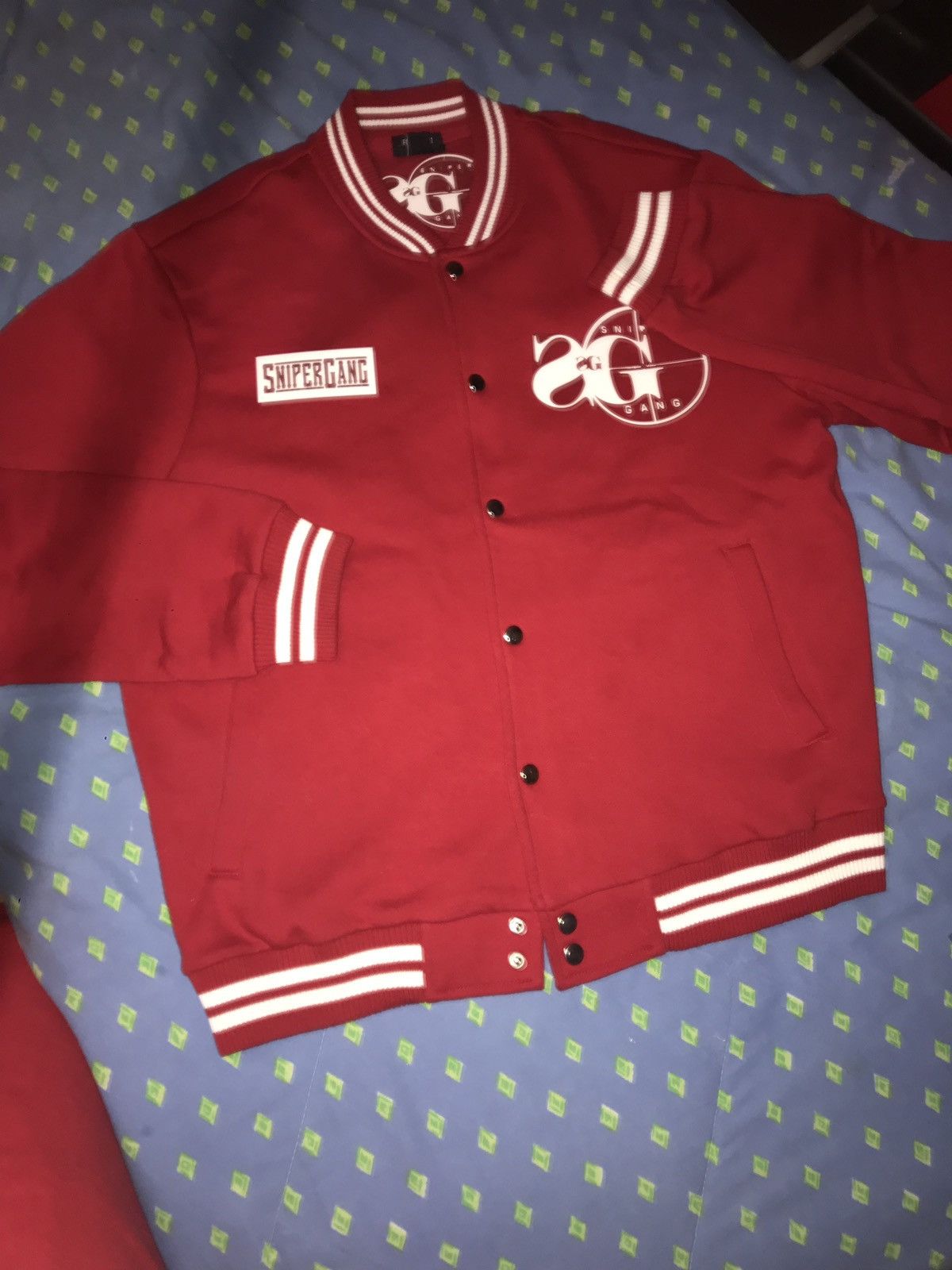 Tour Tee Kodak black sniper gang letterman jacket coat | Grailed
