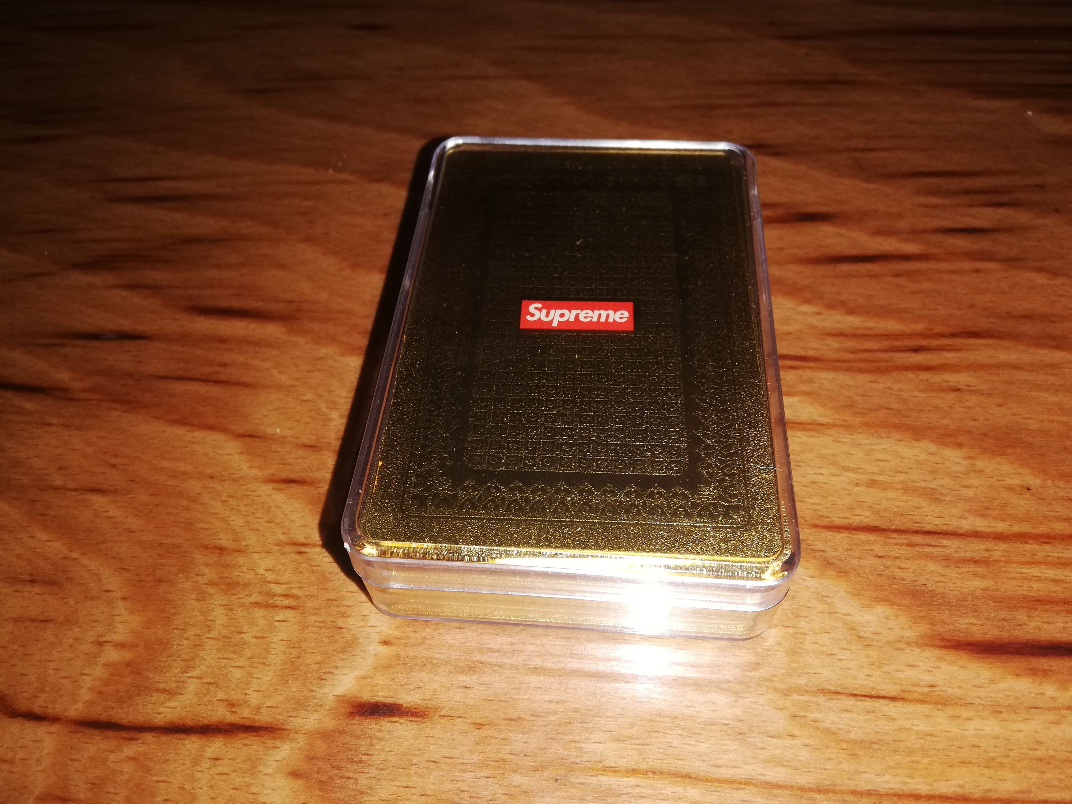 Supreme Gold Supreme Playing Cards | Grailed