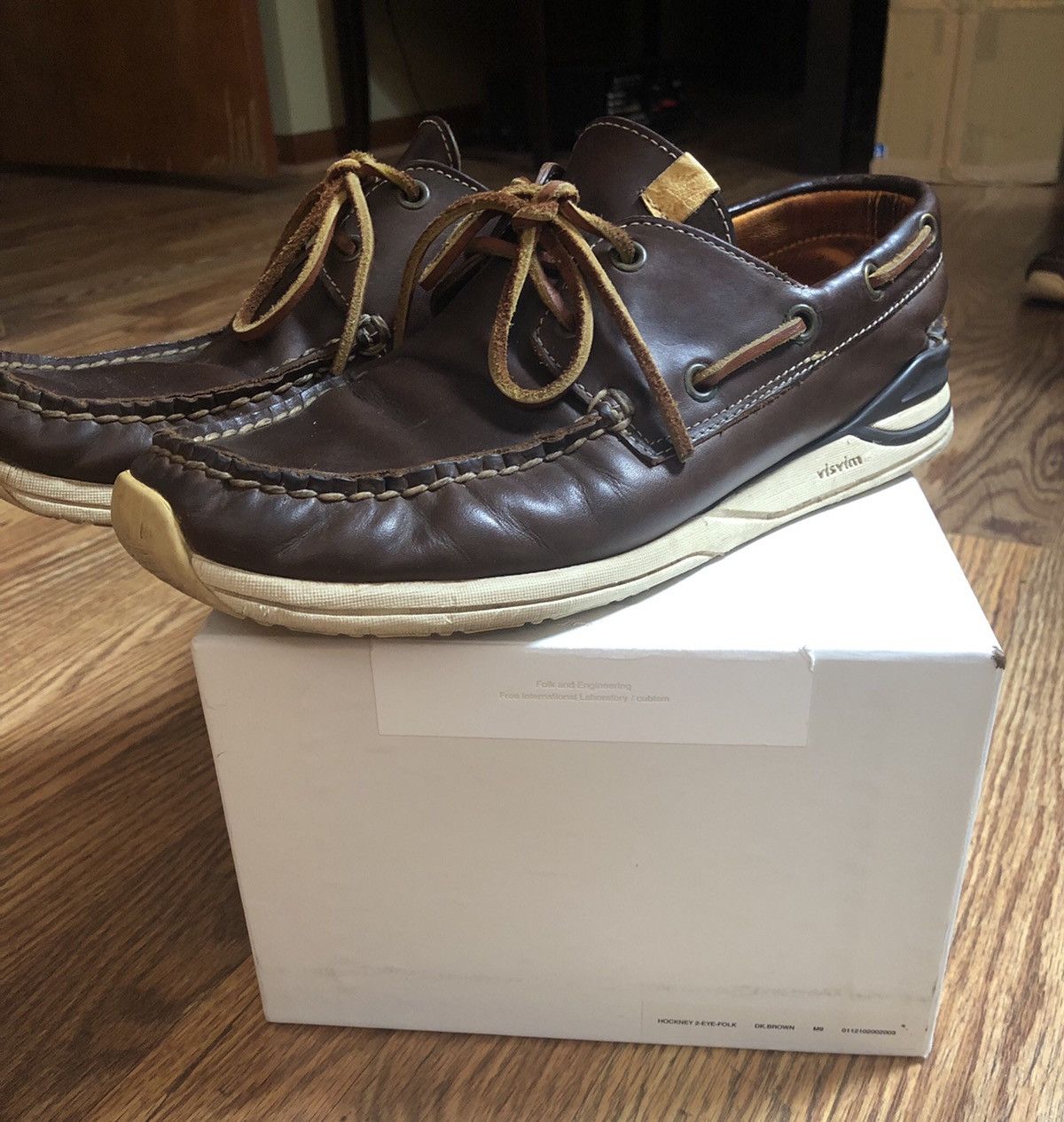 Visvim Visvim Hockney Deck Shoe Brown | Grailed