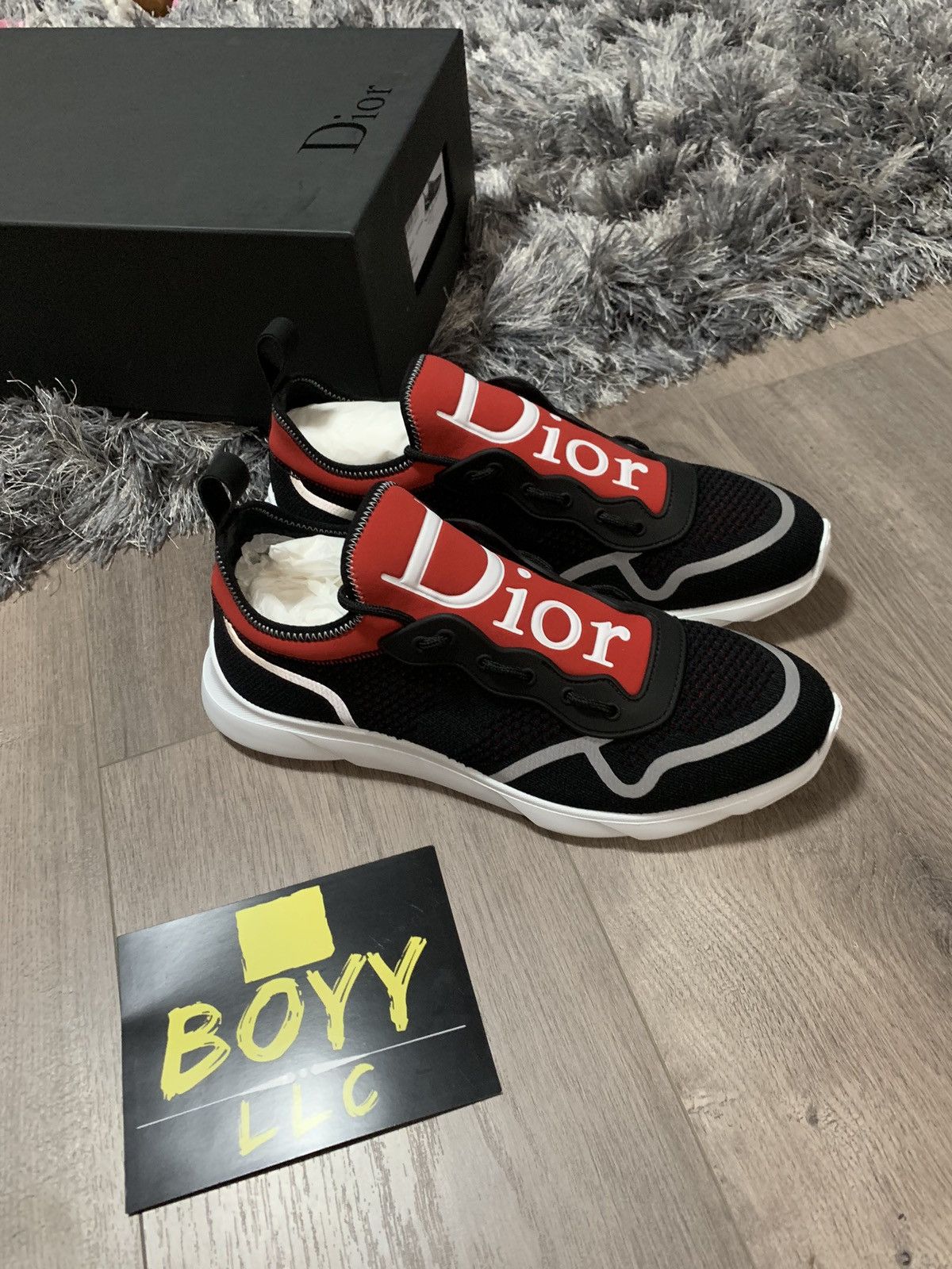 Dior Dior b21 NEO knit logo sneakers | Grailed