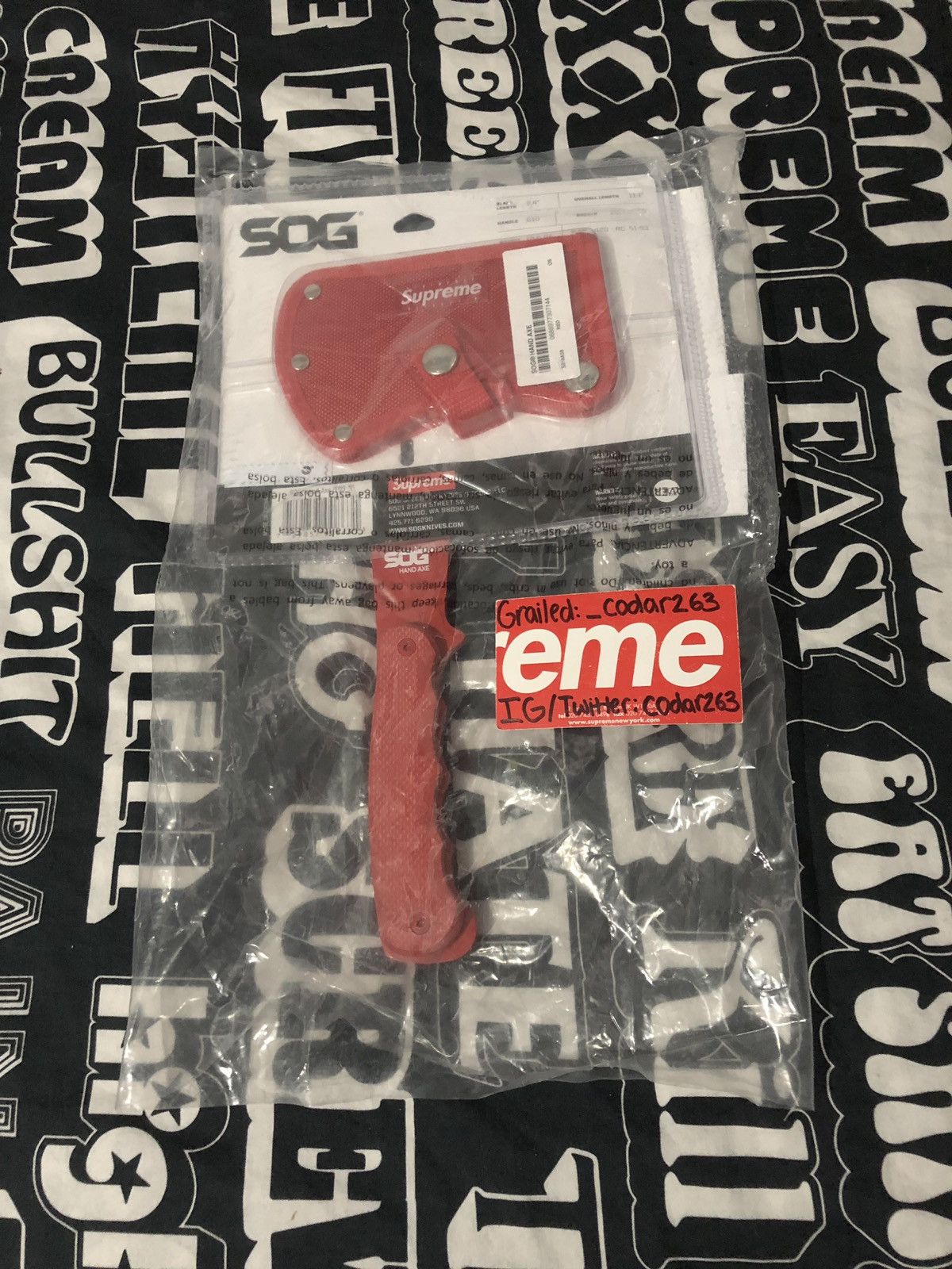 Supreme *Relisted* SOG Hand Axe - Supreme | Grailed