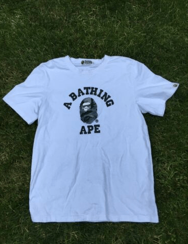 Bape BAPE GOLD Camouflage Camo Print White T-Shirt Men's Fits M/L | Grailed