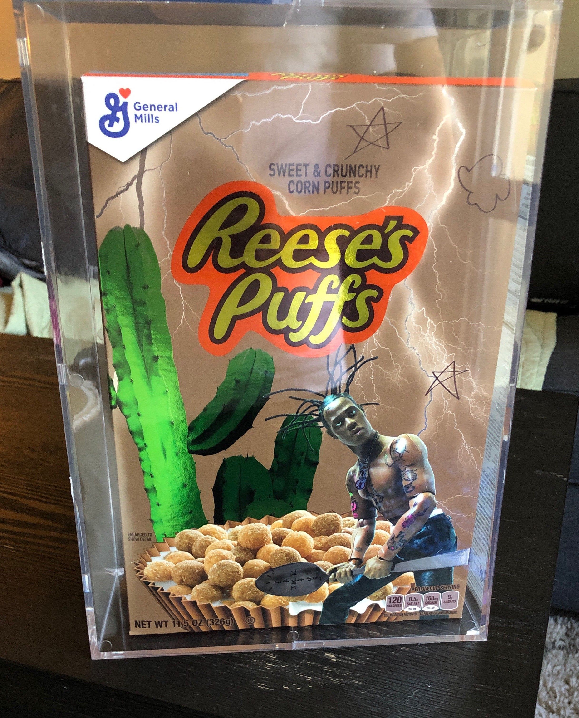 Travis Scott Travis Scott x Reese’s Puff Limited Edition Cereal Box ...