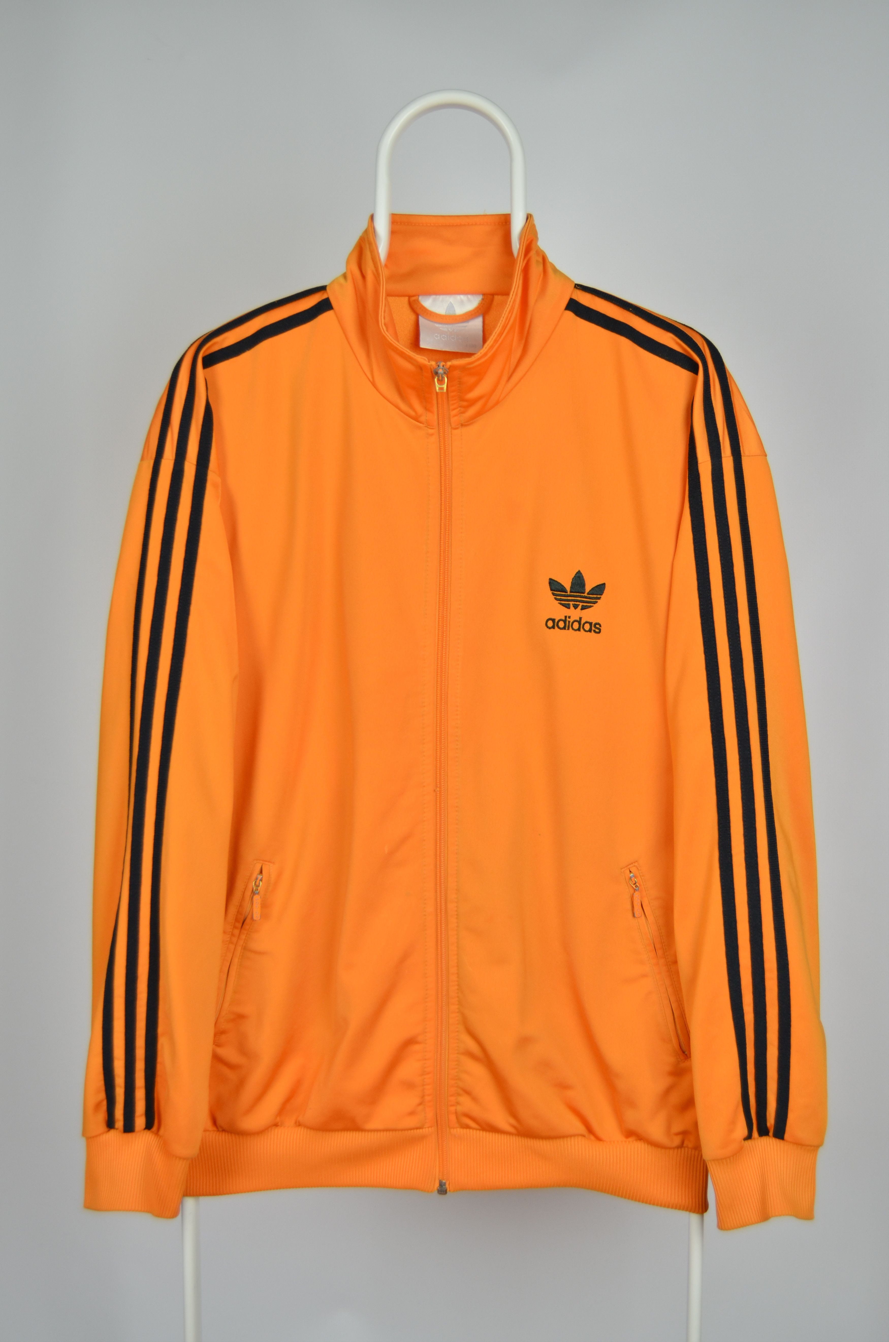 Adidas × Vintage Adidas Originals Vintage 90s Orange Track Suit Top ...