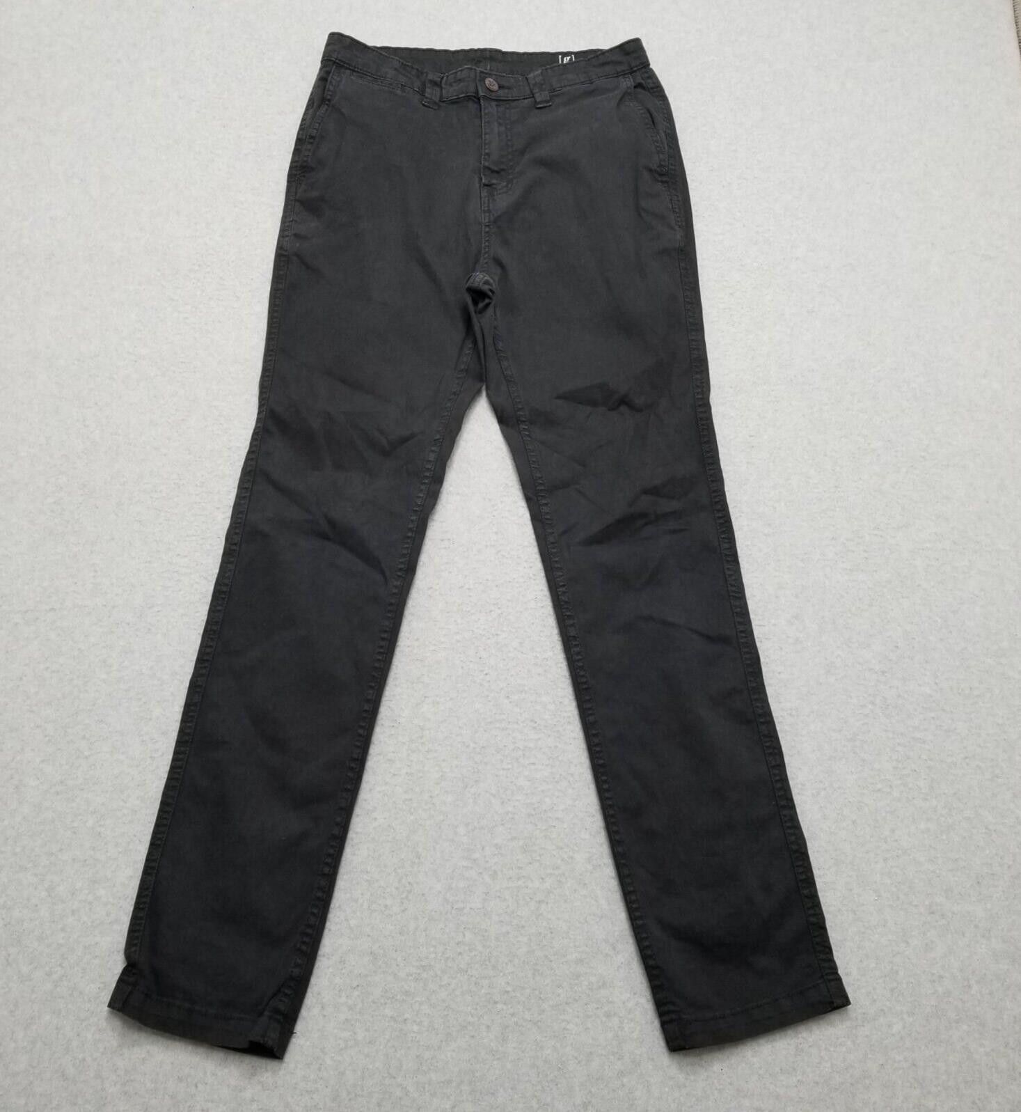 George George Pants Womens 30x32 Black Slim Straight Pockets | Grailed