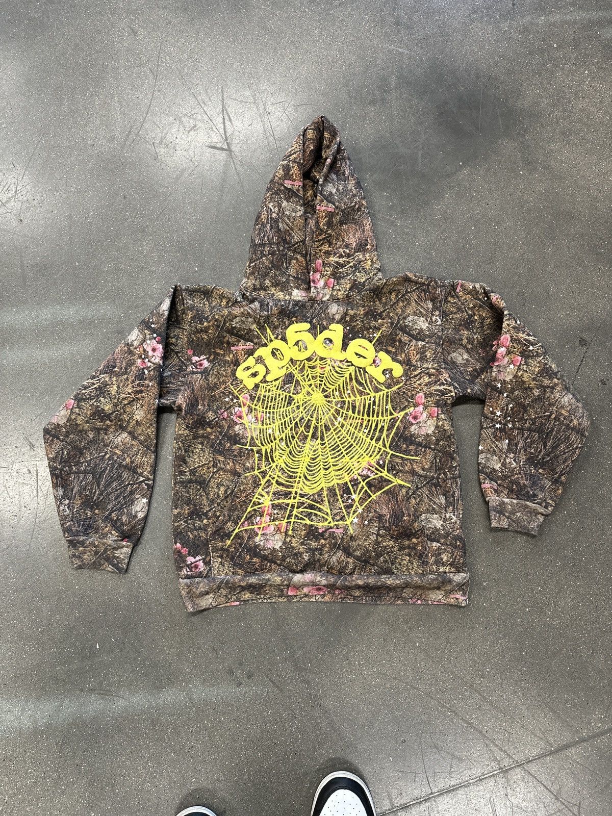 Spider Worldwide Sp5der hoodie camo | Grailed