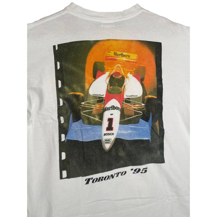 Vintage Vintage 1990's Marlboro Team Penske Racing F1 Pocket T-Shirt ...