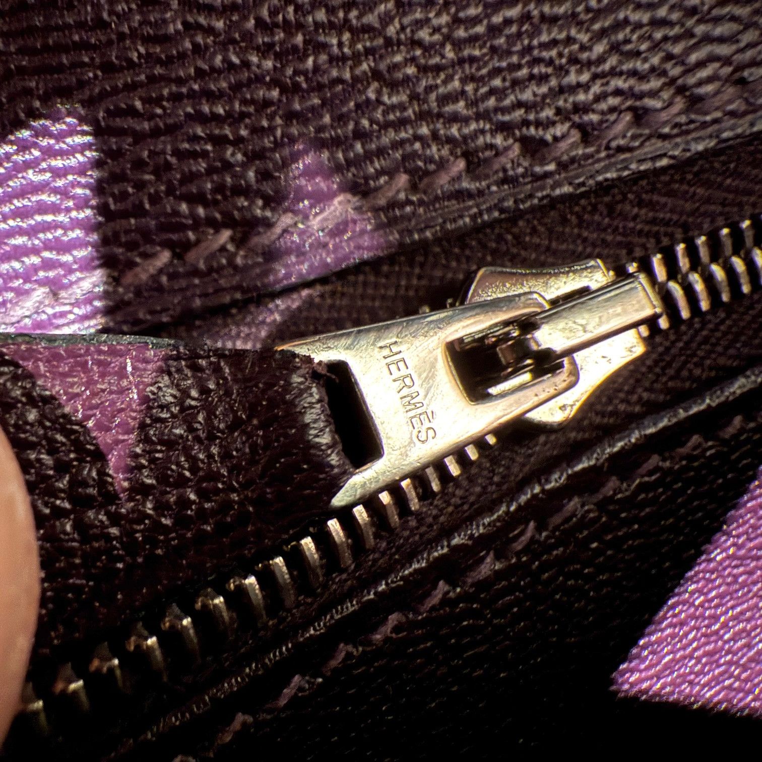 Hermes Hermès 2014 Amethyst Shiny Porosus Crocodile Birkin 35 Bag | Grailed