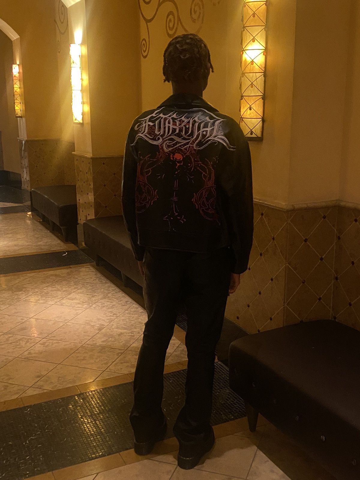 Designer × Eternal × Streetwear ETERNAL ARTWEAR LEATHER JACKET | Grailed