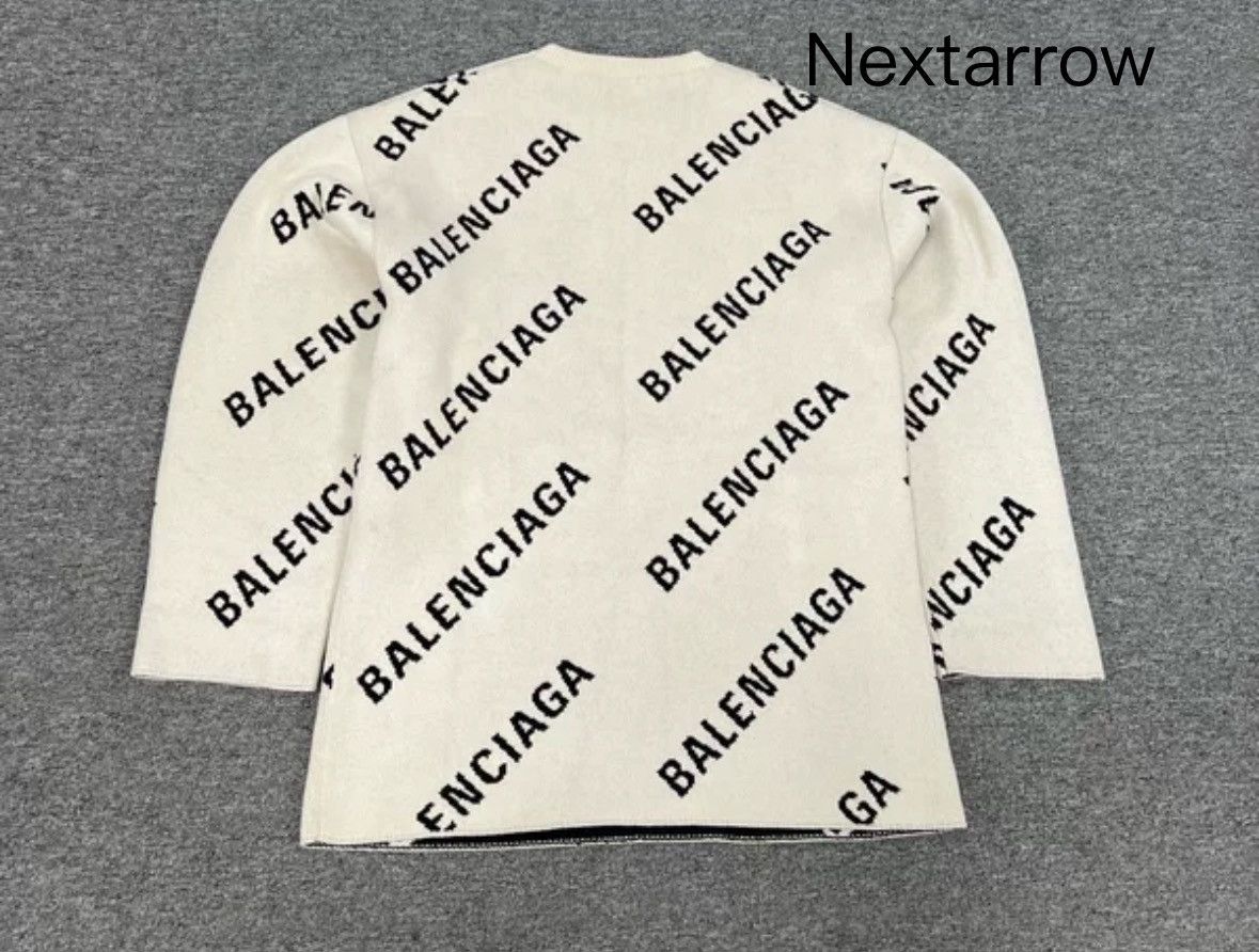 Balenciaga Balenciaga full print bullet screen knit sweater | Grailed