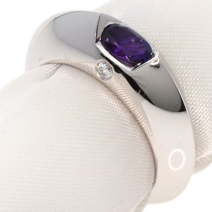 Piaget PIAGET Aura Amethyst Diamond #52 Ring K18 White Gold Women's ...