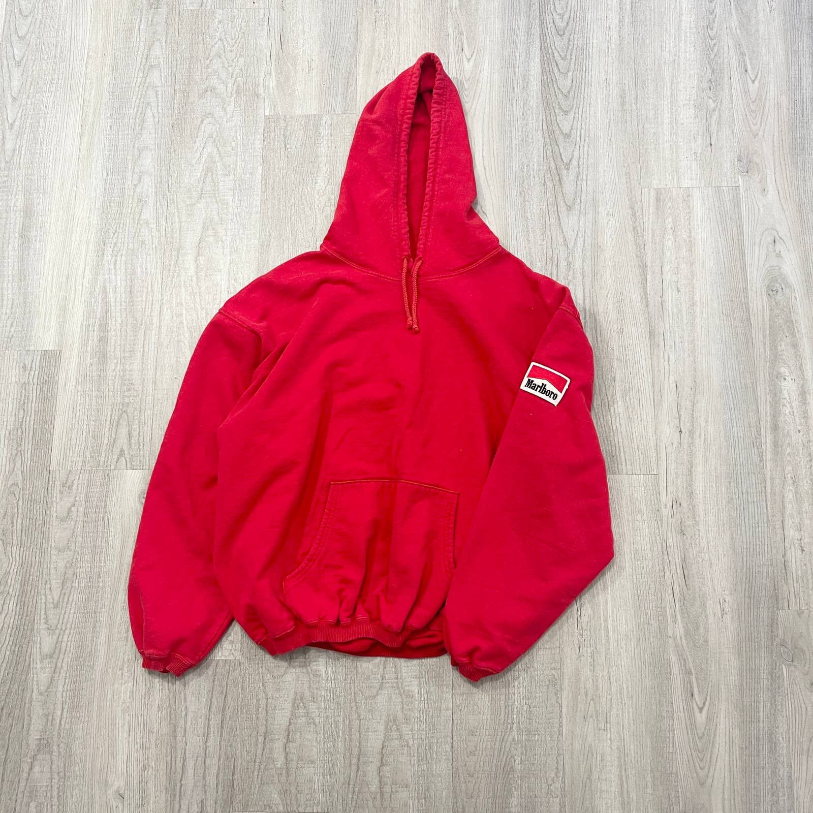 Vintage VINTAGE 90s Marlboro Cigarettes Promo Hooded Sweatshirt | Grailed