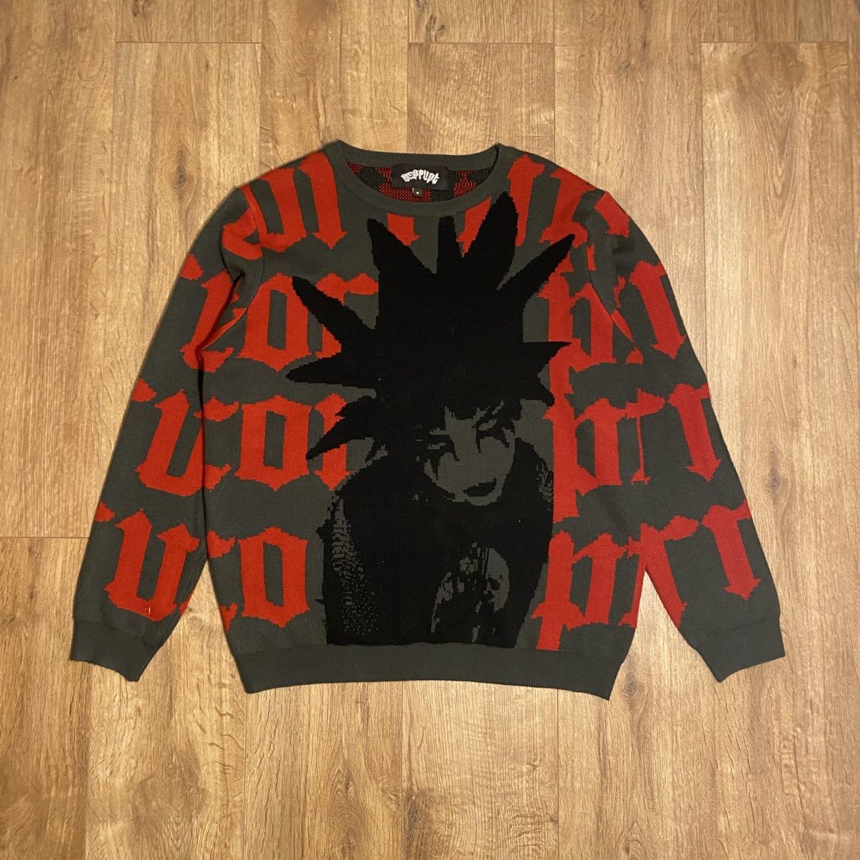 Joy Divizn Red Corrupt sweater | Grailed