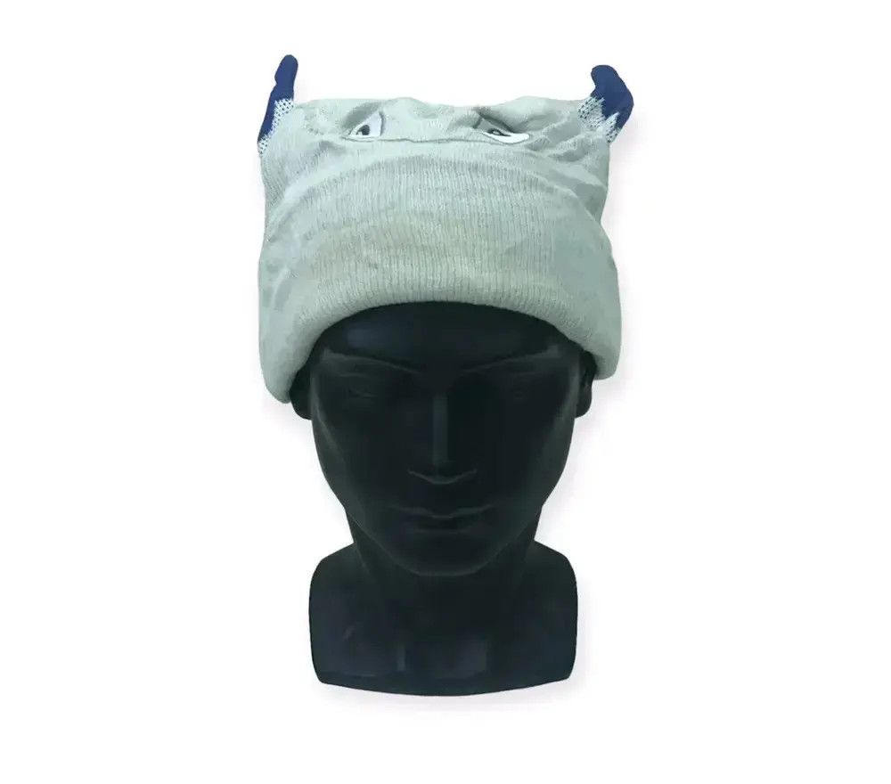 Cartoon Network Bart & Chapy Cartoon Devil Horn Beanie Hat | Grailed