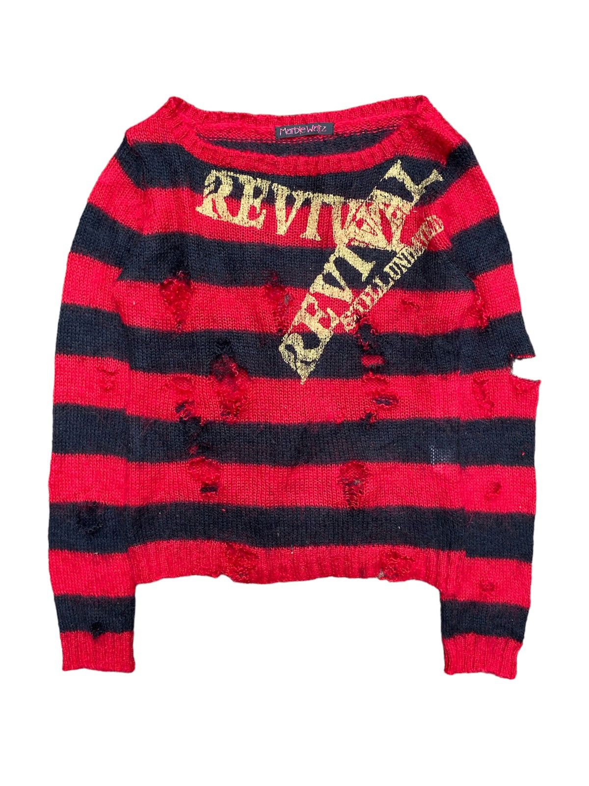 Beauty Beast × Hysteric Glamour × Junya Watanabe MarbleWaltz Distressed ...