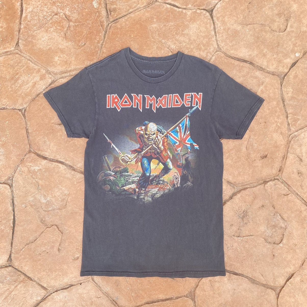 Vintage Faded Iron Maiden The Trooper Heavy Metal Band Tee | Grailed