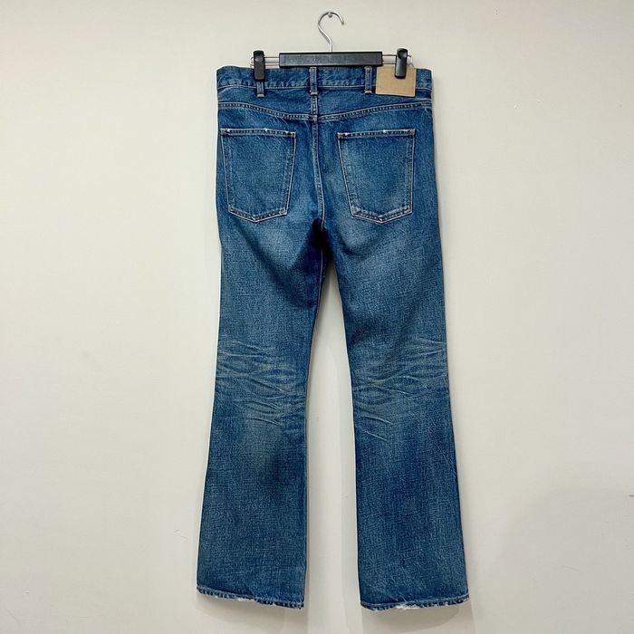 Celine Celine Union Wash Blue Flared Jeans | Grailed