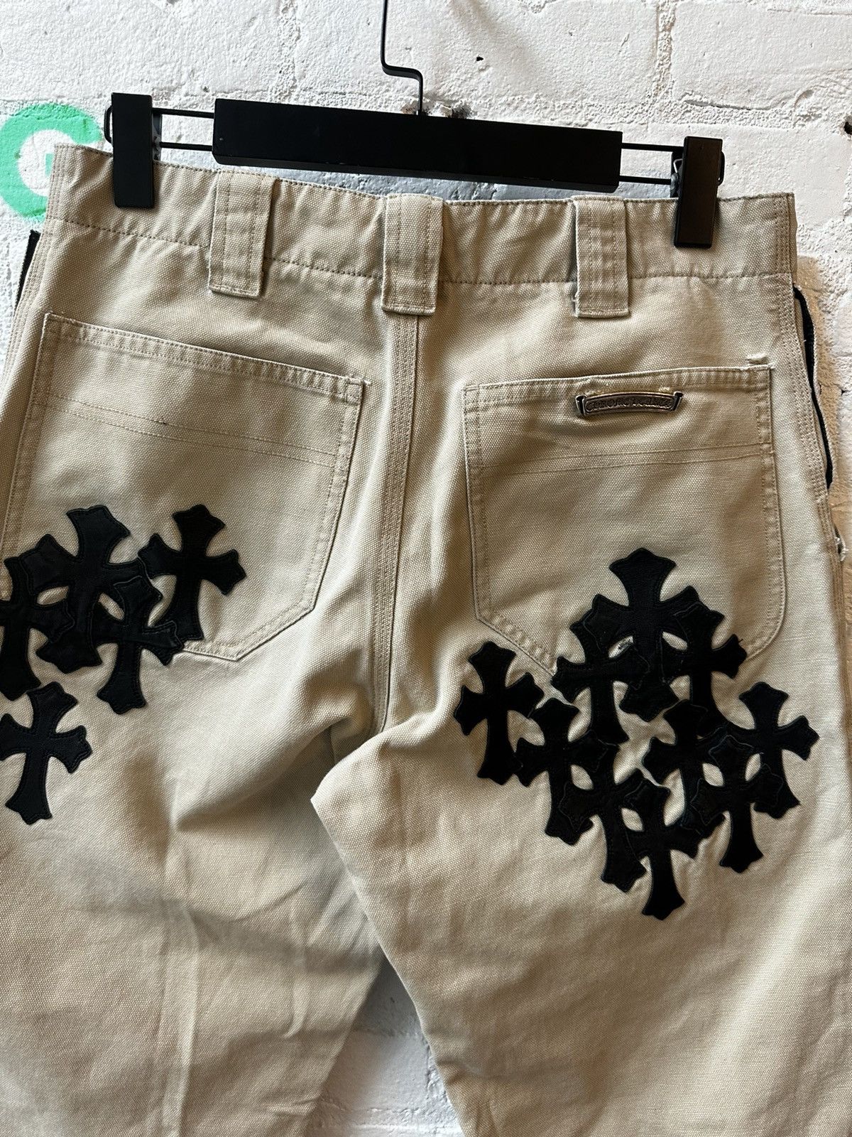 Chrome Hearts CHROME HEARTS 1/1 FLOODED CROSS PATCH SAMPLE CARPENTER JEANS | Grailed