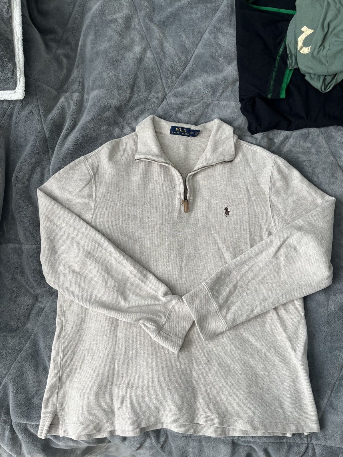 Polo Ralph Lauren Polo RL Beige QuarterZip | Grailed
