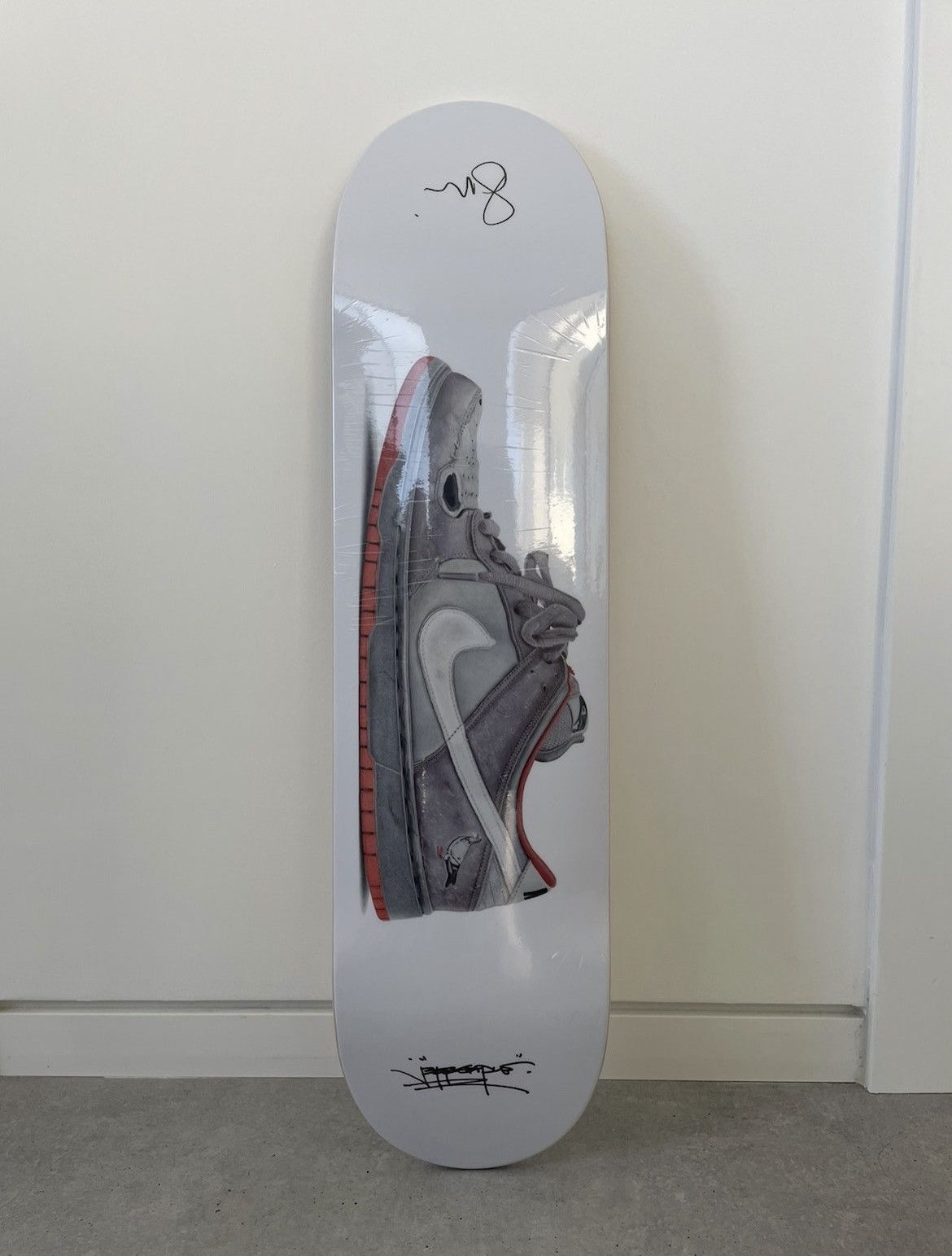 Nike VERY RARE SKATEBOARD DECK JEFF STAPLE X STEPH MORRIS | Grailed