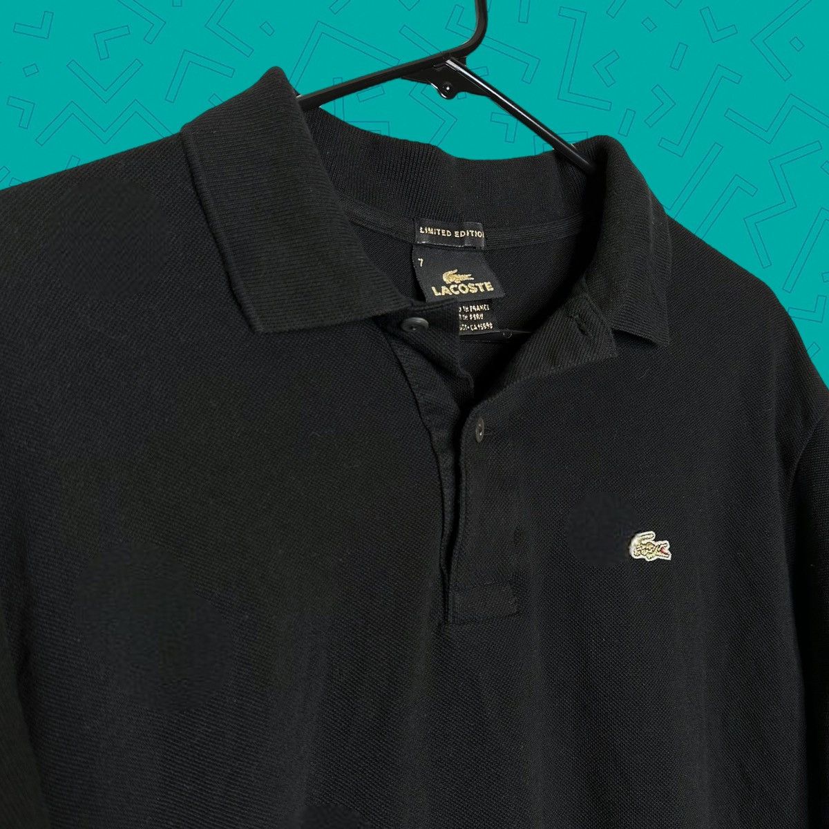 Lacoste × Streetwear × Vintage Lacoste limited edition black label polo ...