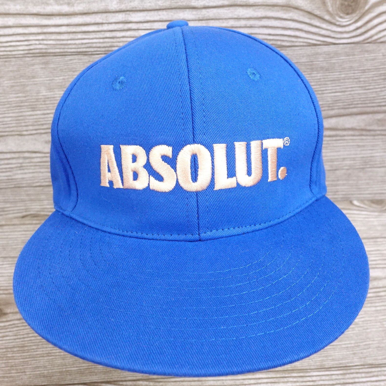 Logo 7 NEW! ABSOLUT VODKA LOGO PROMO BLUE SNAPBACK BASEBALL HAT CAP ...