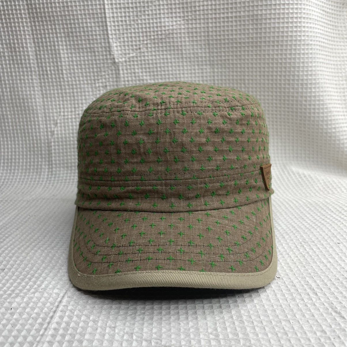 Luxury SICK. Stitch monogram cadet hat with short brim | Grailed