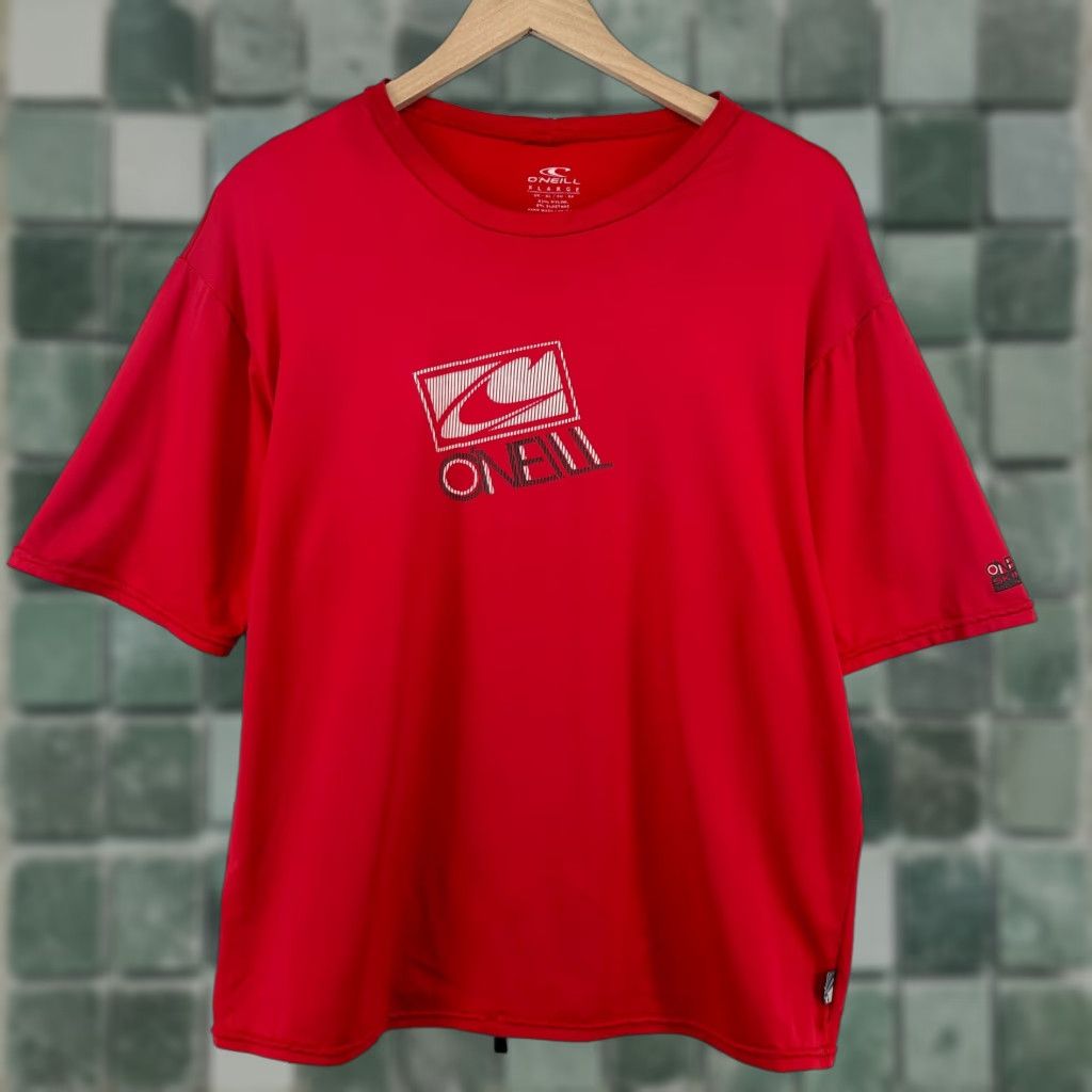 O'Neill ONEILL Shirt Mens XL Stretch Ultraviolet 50+ UV Red Skins 6 oz ...