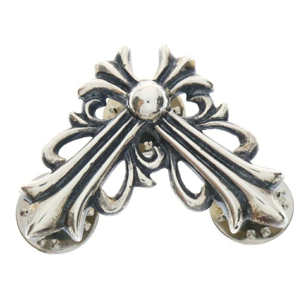Chrome Hearts Chrome Hearts Pin Large Stick Floral Cross Corner Badge ...