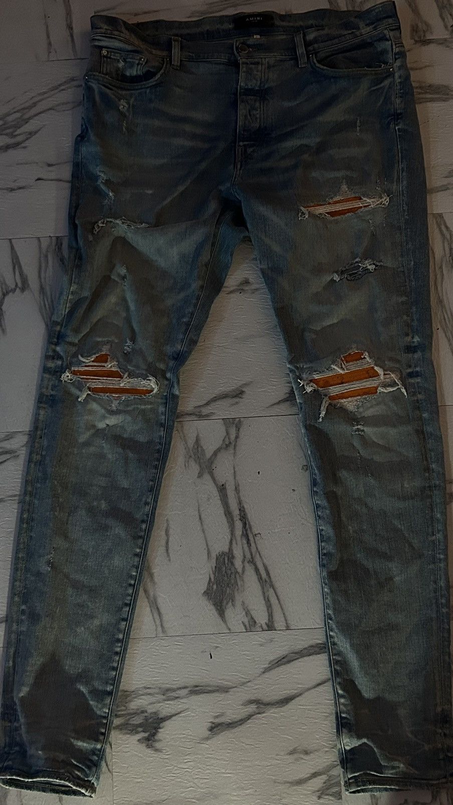 Amiri Orange patch mx1 Amiris | Grailed