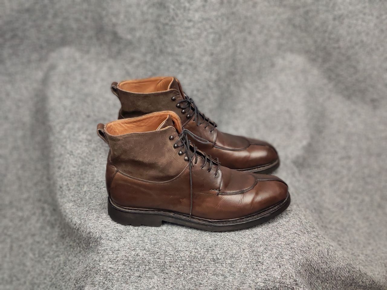 Designer Heschung Design Ginkgo leather lace-up Ankle Mens Boots | Grailed