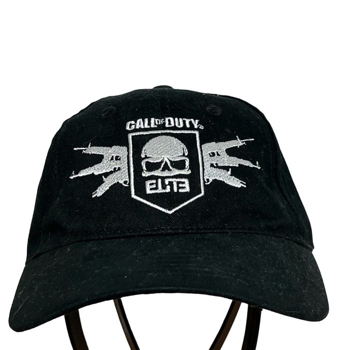 Microsoft Call of Duty MW3 Elite Hat Black Strapback Cap Skull and Gun ...