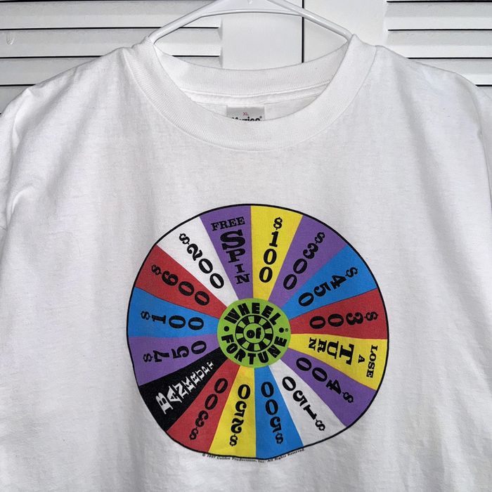 Vintage Crazy Vintage 90s Wheel of Fortune Game Show Promo White Tee ...