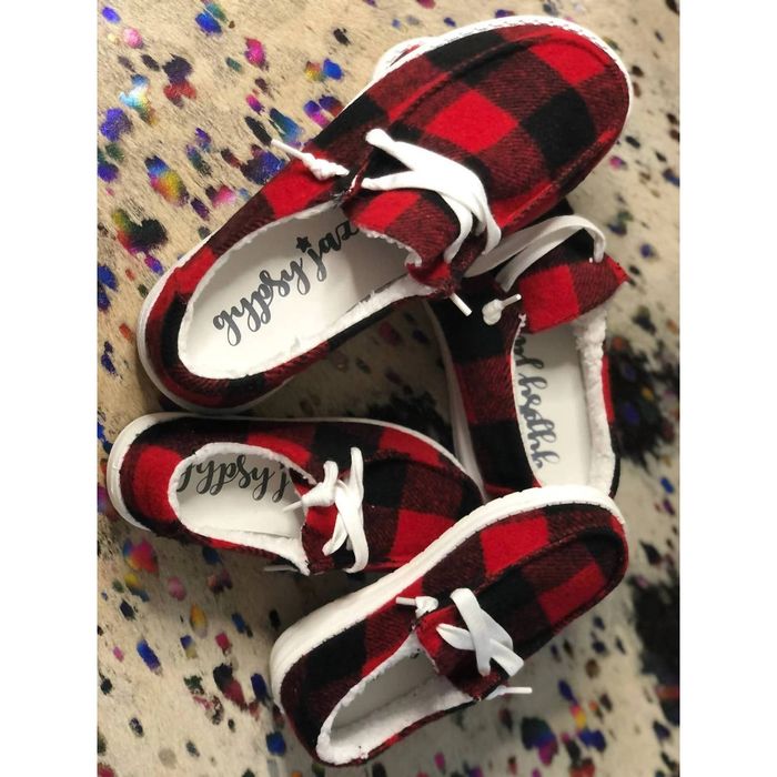 Gypsy GYPSY JAZZ Riley Slip On Canvas Sneaker In Buffalo Plaid | Grailed