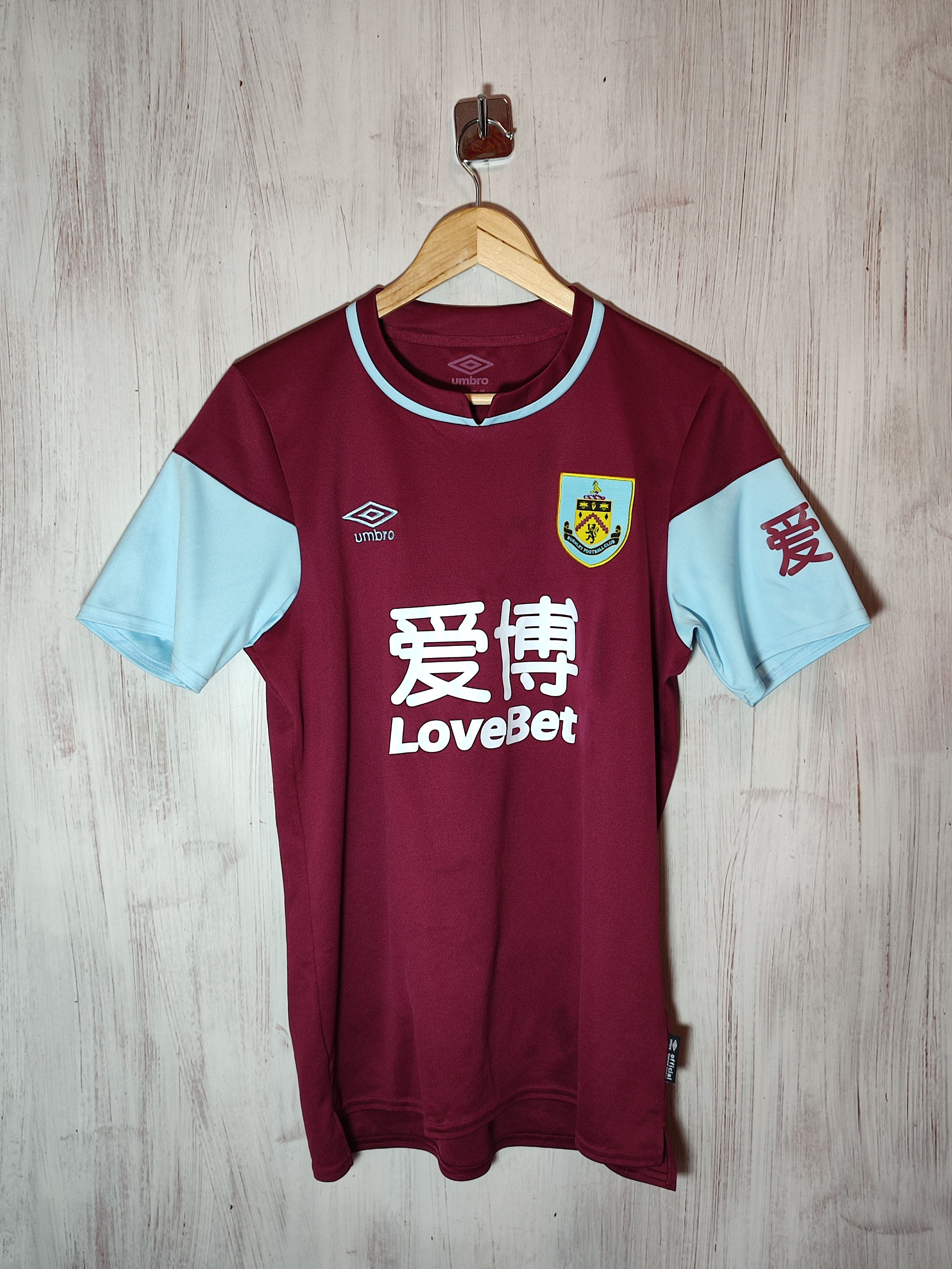 Umbro Burnley FC 2020 2021 home football shirt soccer jersey kit | Grailed