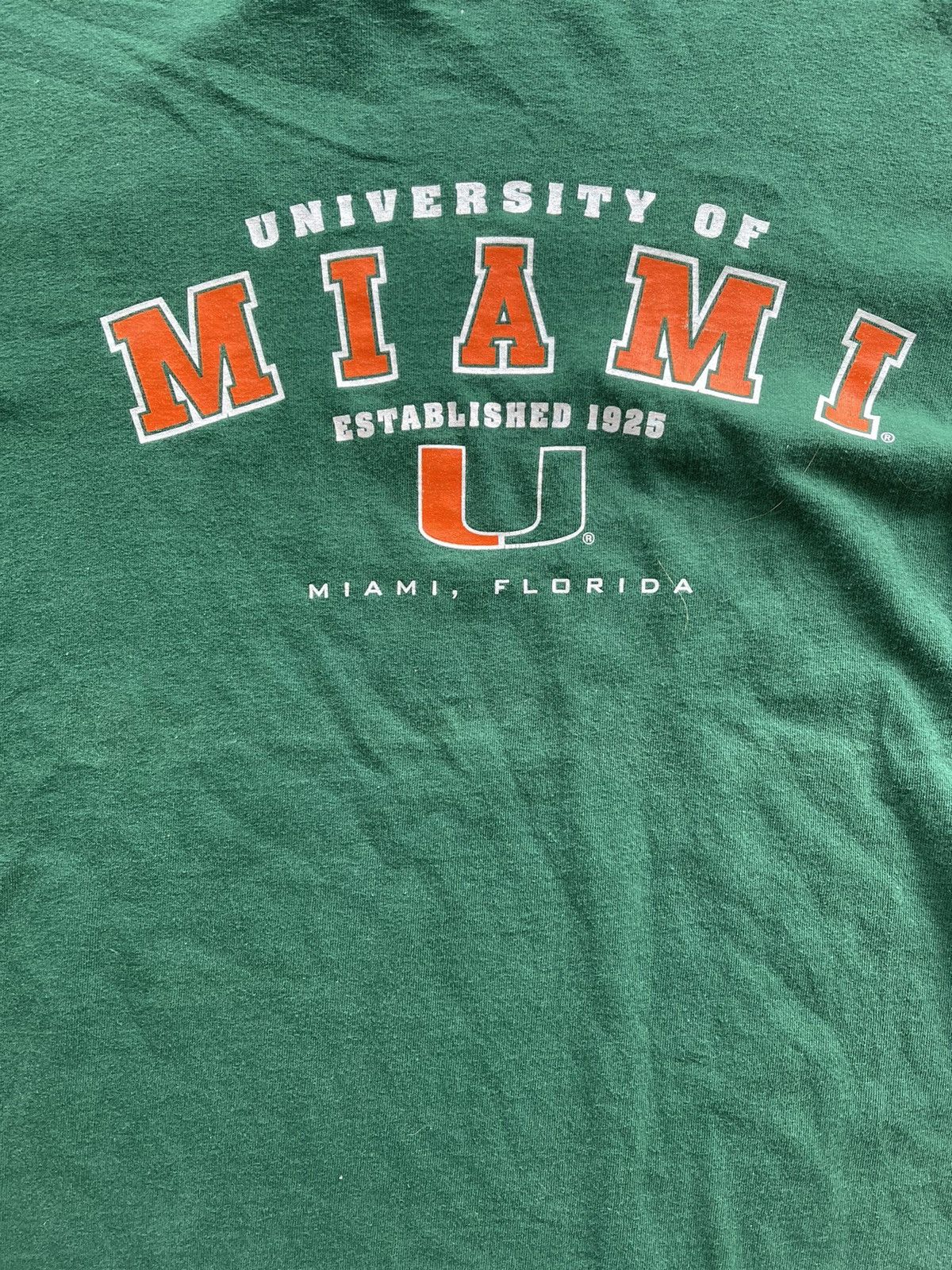 Adidas × American College × Vintage Rare U of Miami Adidas Tee | Grailed