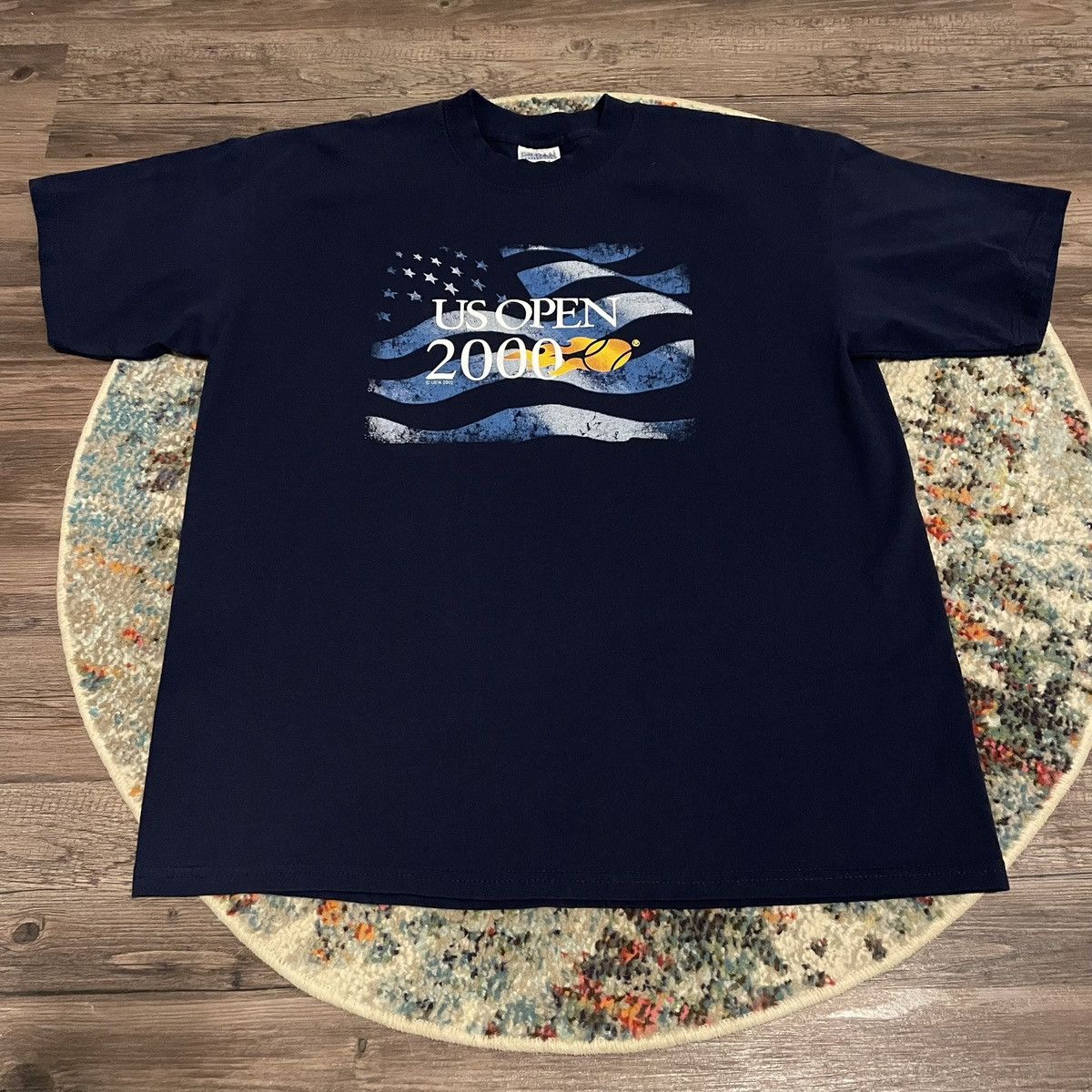 Gildan × Vintage Vintage 2000s Y2K US Open Tennis Shirt XL Blue ...