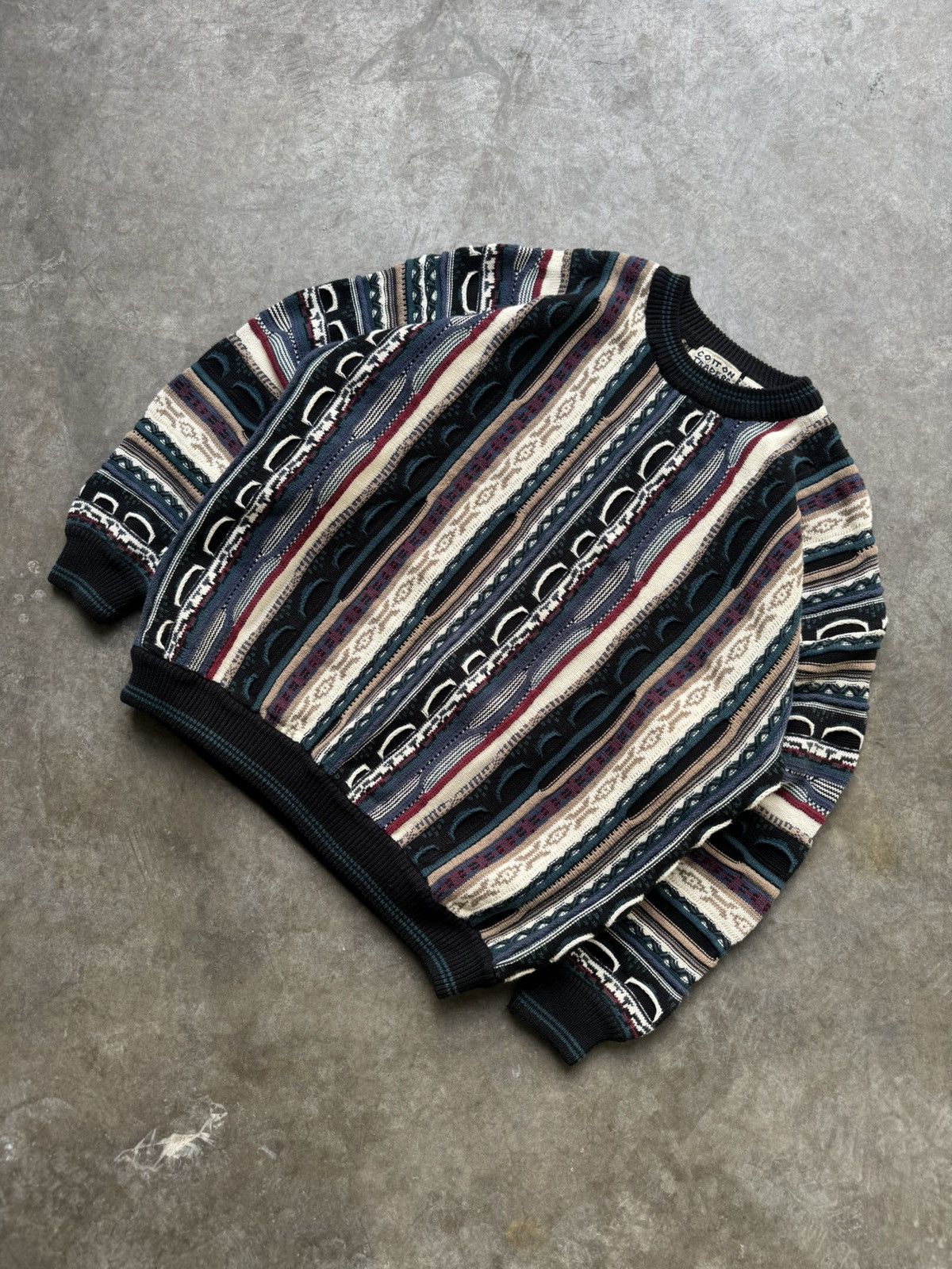 Coogi × Streetwear × Vintage Vintage 90’s Coogi Style Cable Knit Chunky Sweater | Grailed